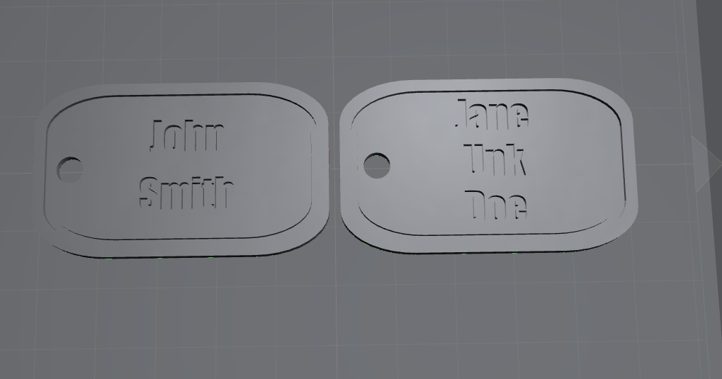 Customizable Name Tag/Keychain by raytek | Download free STL model ...