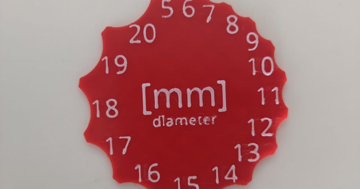 Quarter Fillet/Corner Diameter Circular Measuring Tool by Tham TBM ...