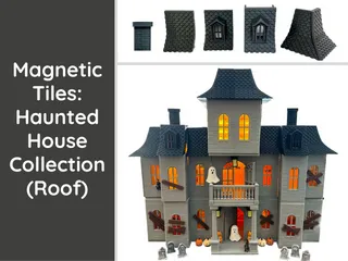 Magnetic Tiles Haunted House: Roof by 3DPmom | Download free STL model ...