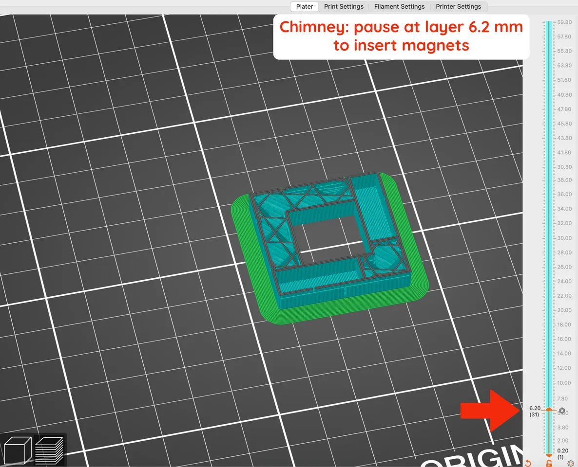 Magnetic Tiles Haunted House: Roof by 3DPmom | Download free STL model ...