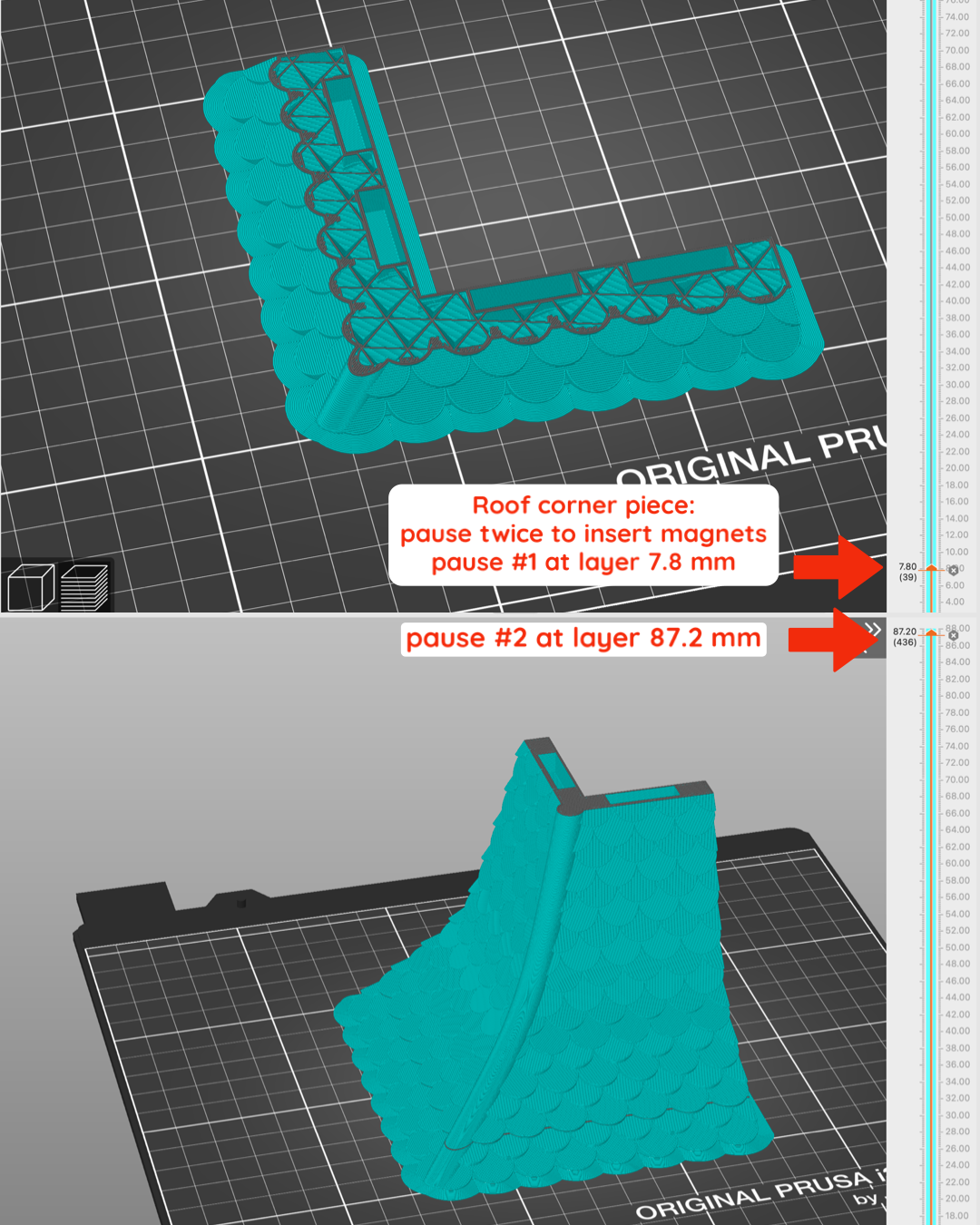 Magnetic Tiles Haunted House: Roof por 3DPmom | Tienda de Printables