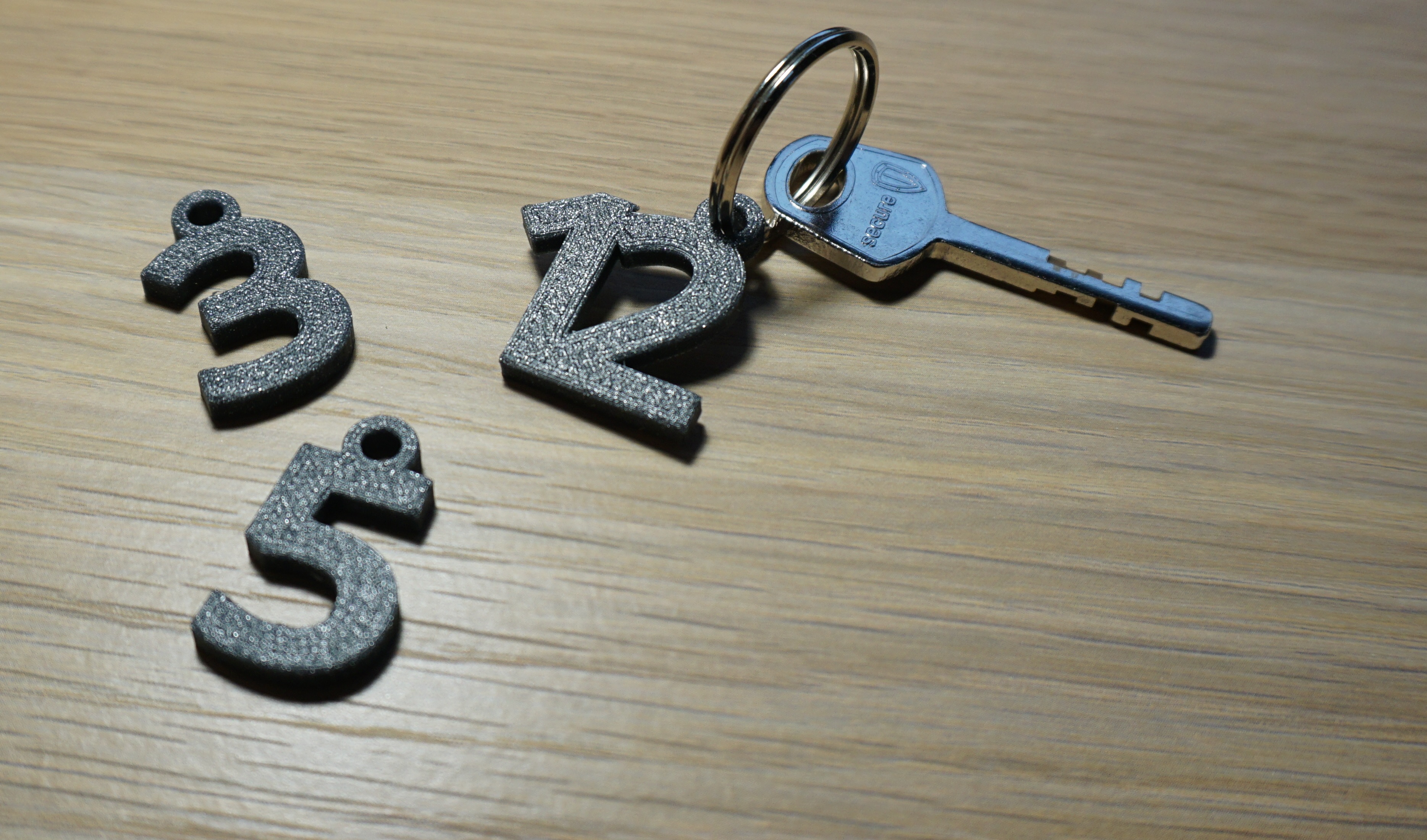 Numbers Keychain by SPC | Download free STL model | Printables.com