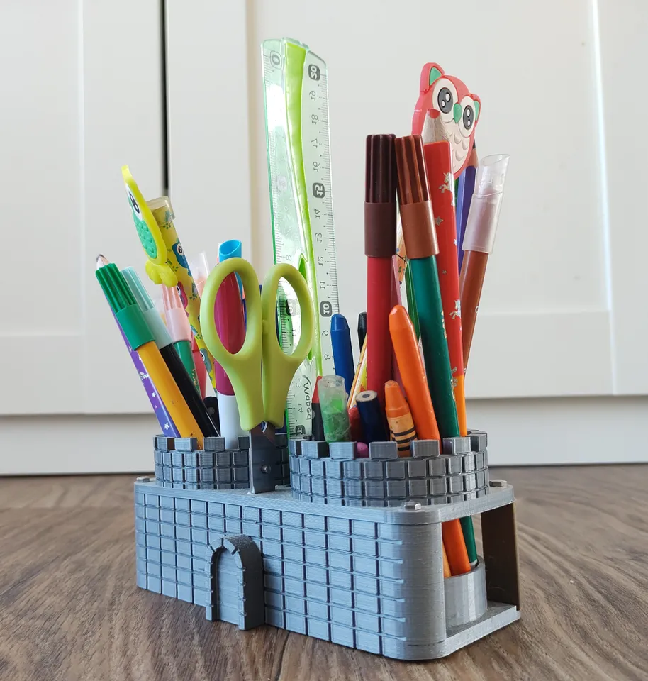 Castle Pen Holder by Andrew | Download free STL model | Printables.com