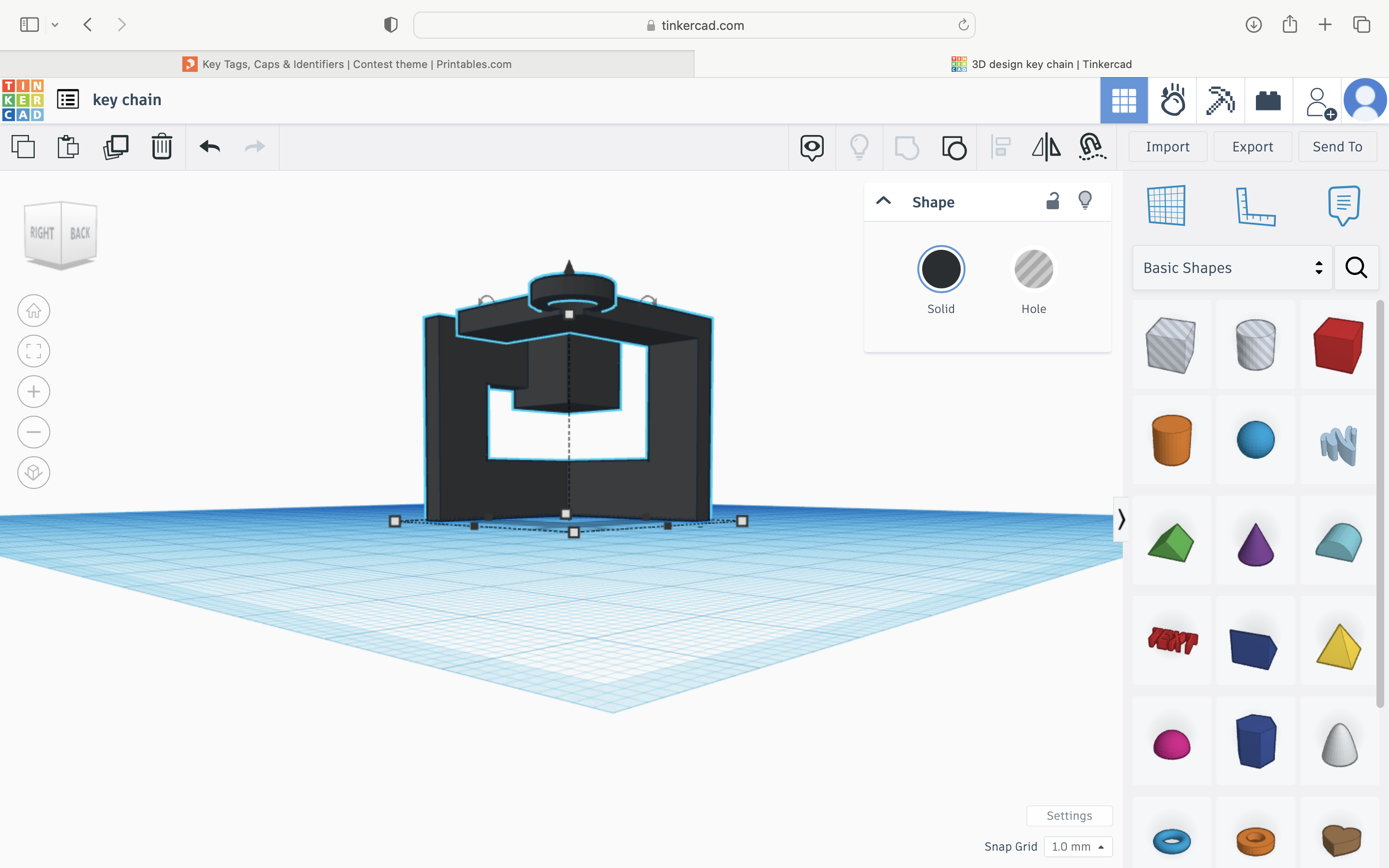 GameCube Logo Keychain by SandTrail03 | Download free STL model ...