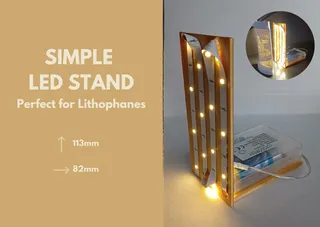 Simple Lithophane Stand by Bootjevaarder | Download free STL model ...