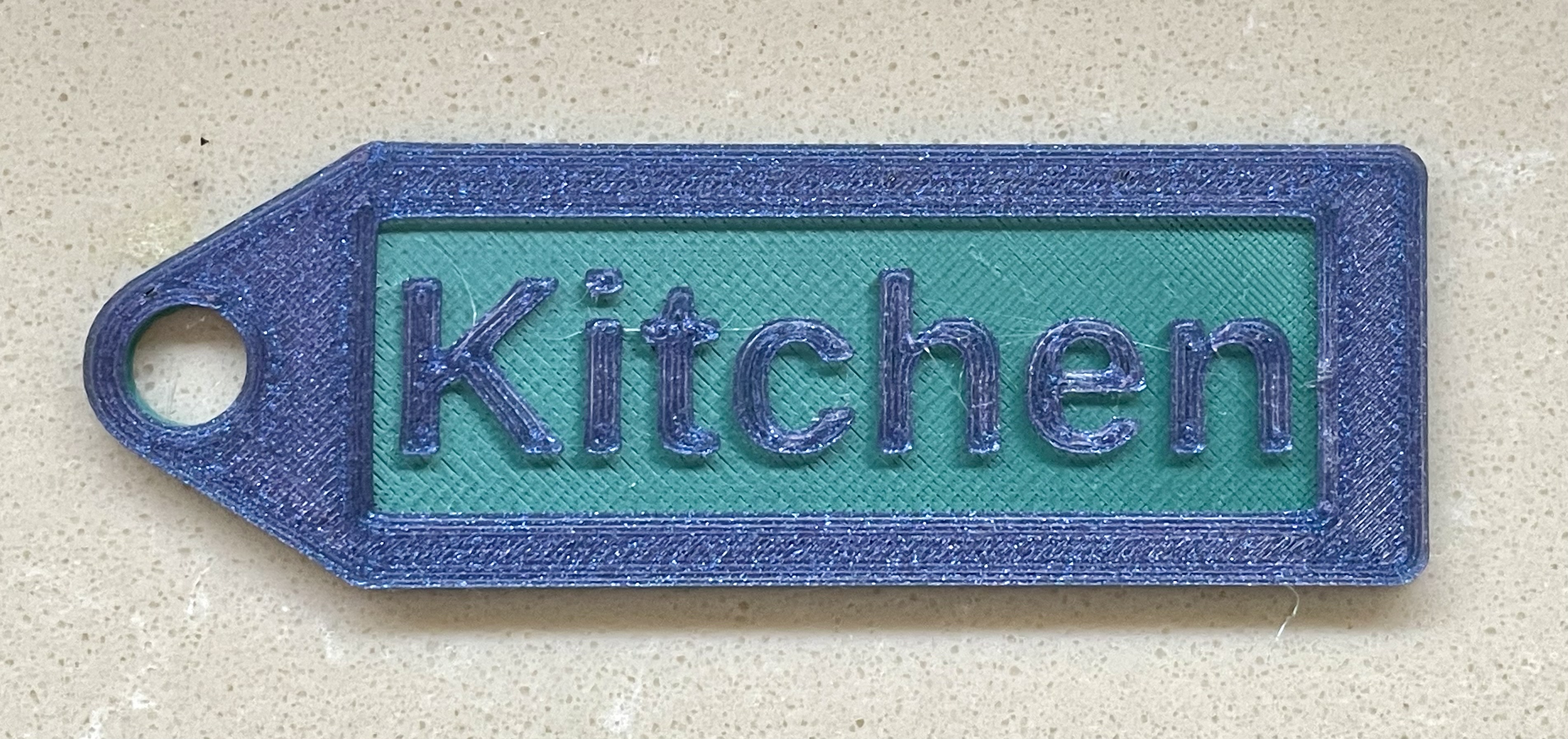 Simple Durable & Customizable Key Tag by lwille | Download free STL ...