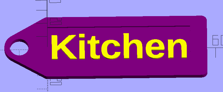 Simple Durable & Customizable Key Tag by lwille | Download free STL ...