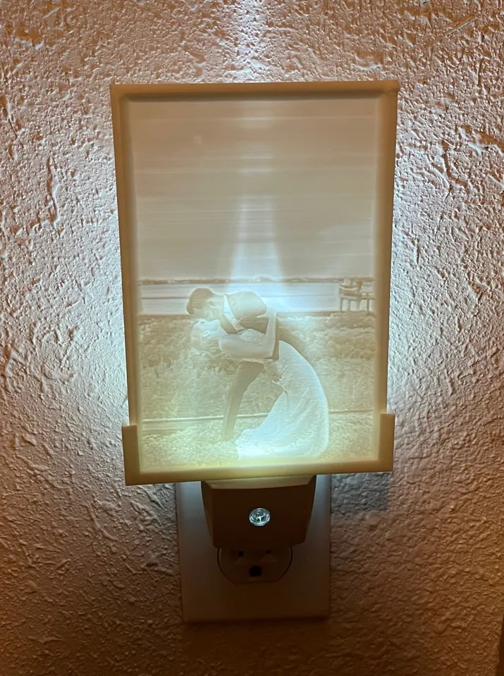 Parametric Night Light Lithophane Holder by Jordan K | Download free ...