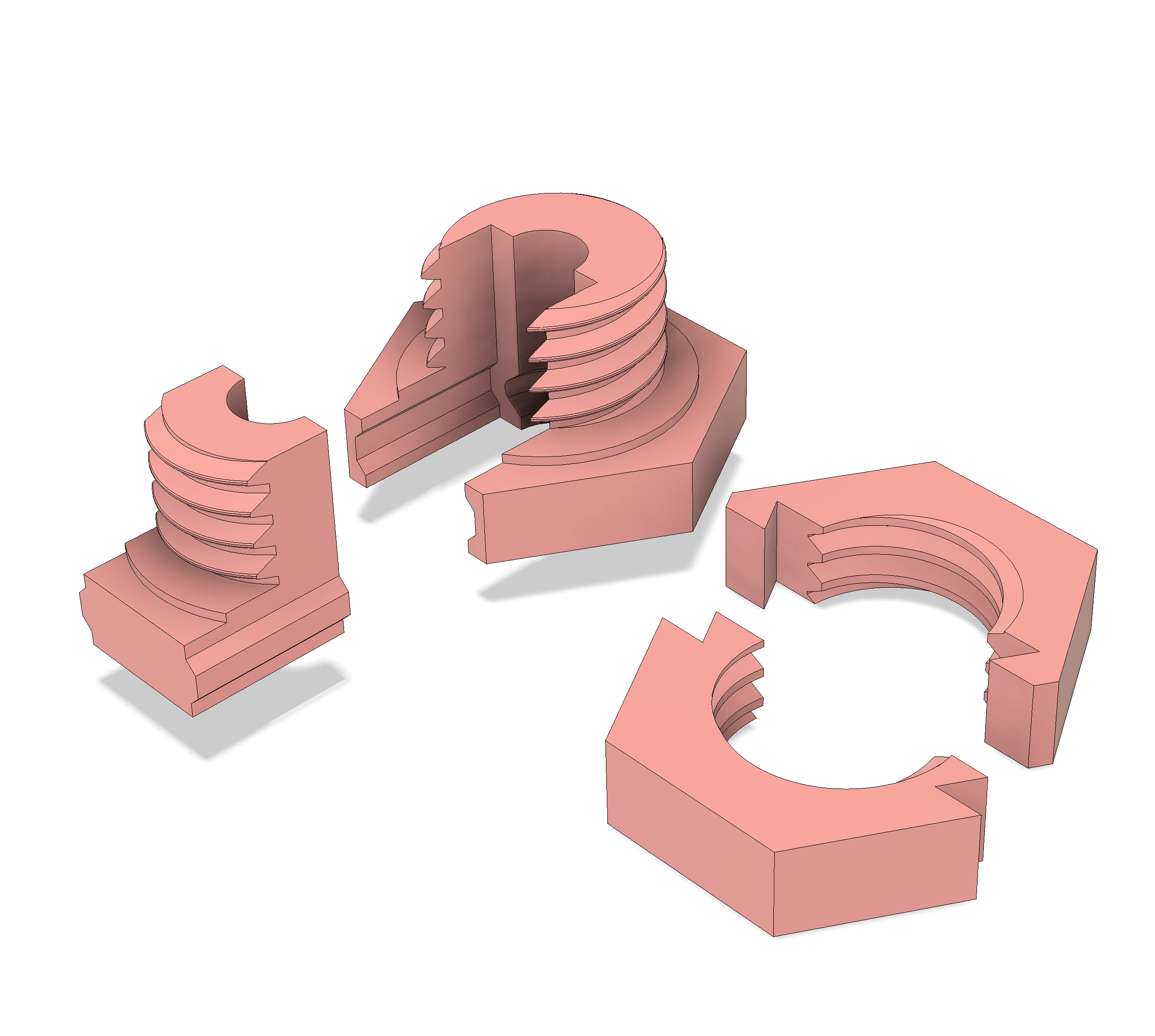 Cable Gland - split-able - customizable by Mark | Download free STL ...