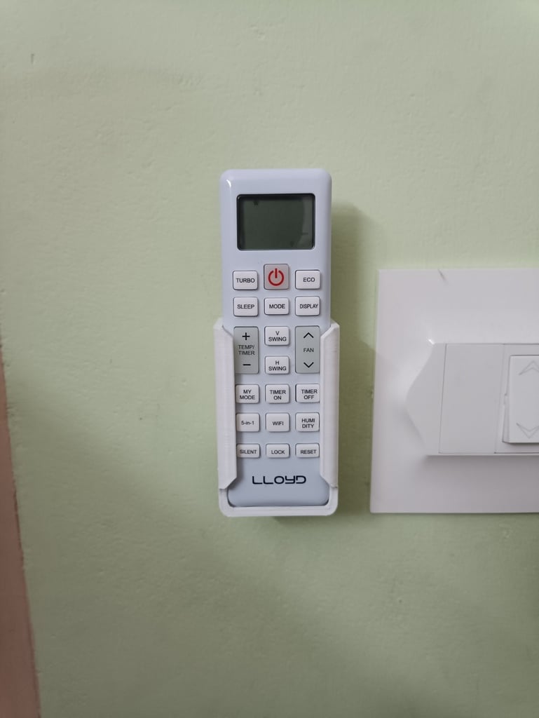 LLYOD AC remote Wall holder/mount by Black Jack | Download free STL ...