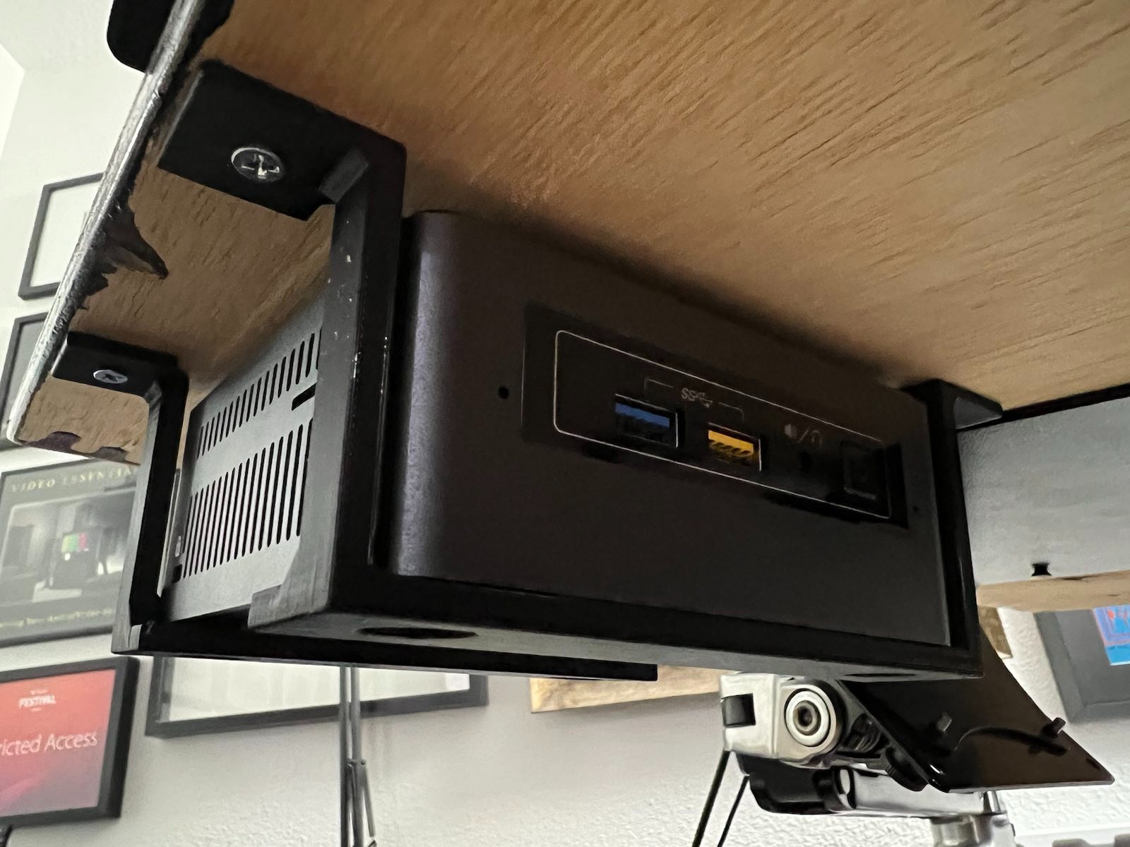 Intel NUC Under Desk Mount - Tall Version by videograndpa | Download ...