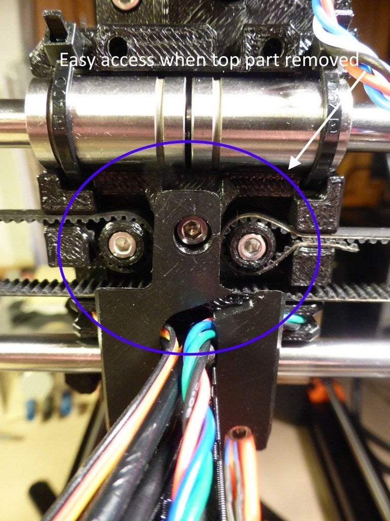 Prusa i3 MK2.5/S MK3/S/+ X Carriage Back Split Upgrade by Area51 ...