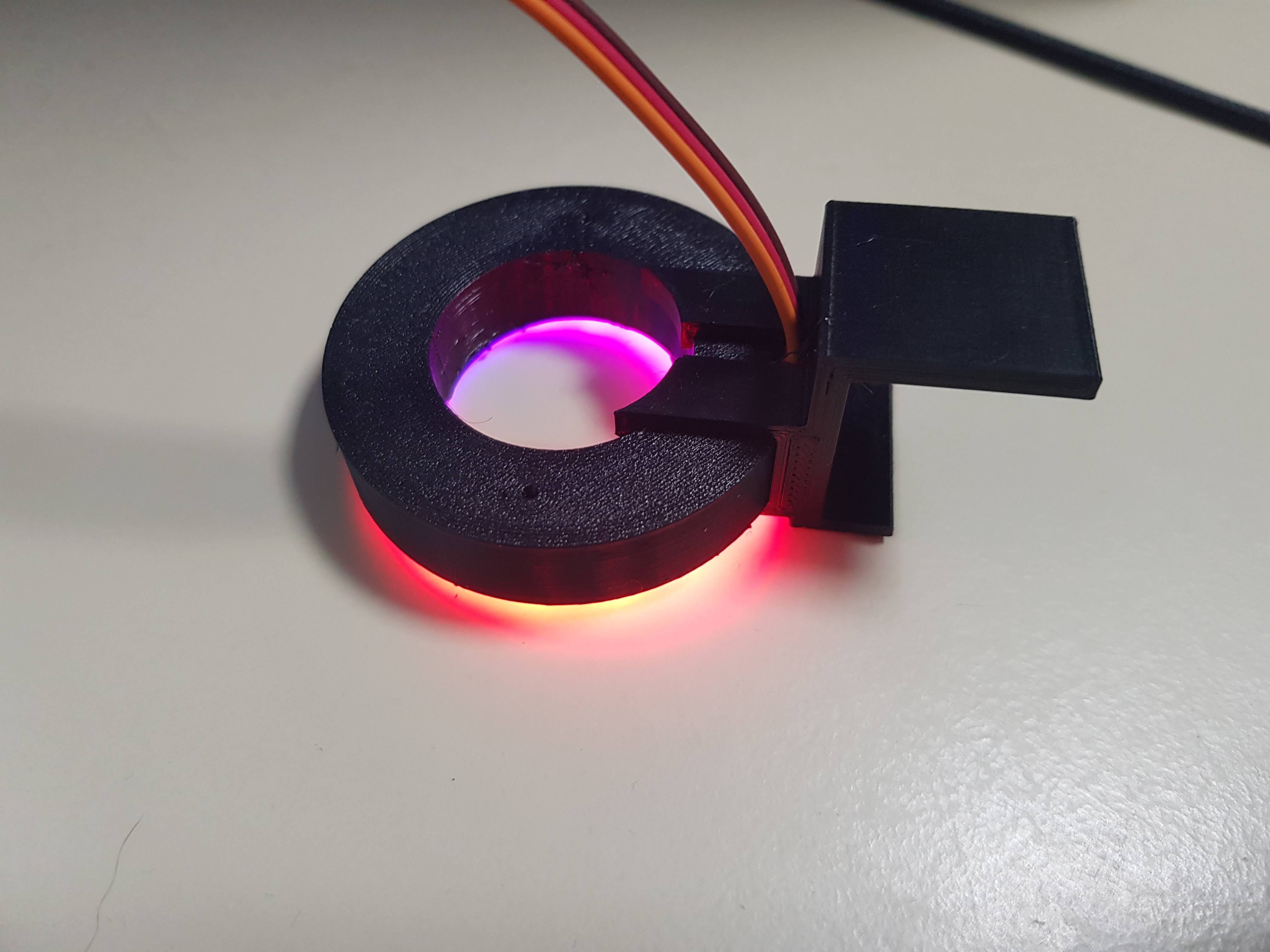 NeoPixel Ring 16LED - LCD Monitor mount / Wall housing by Jarda T ...