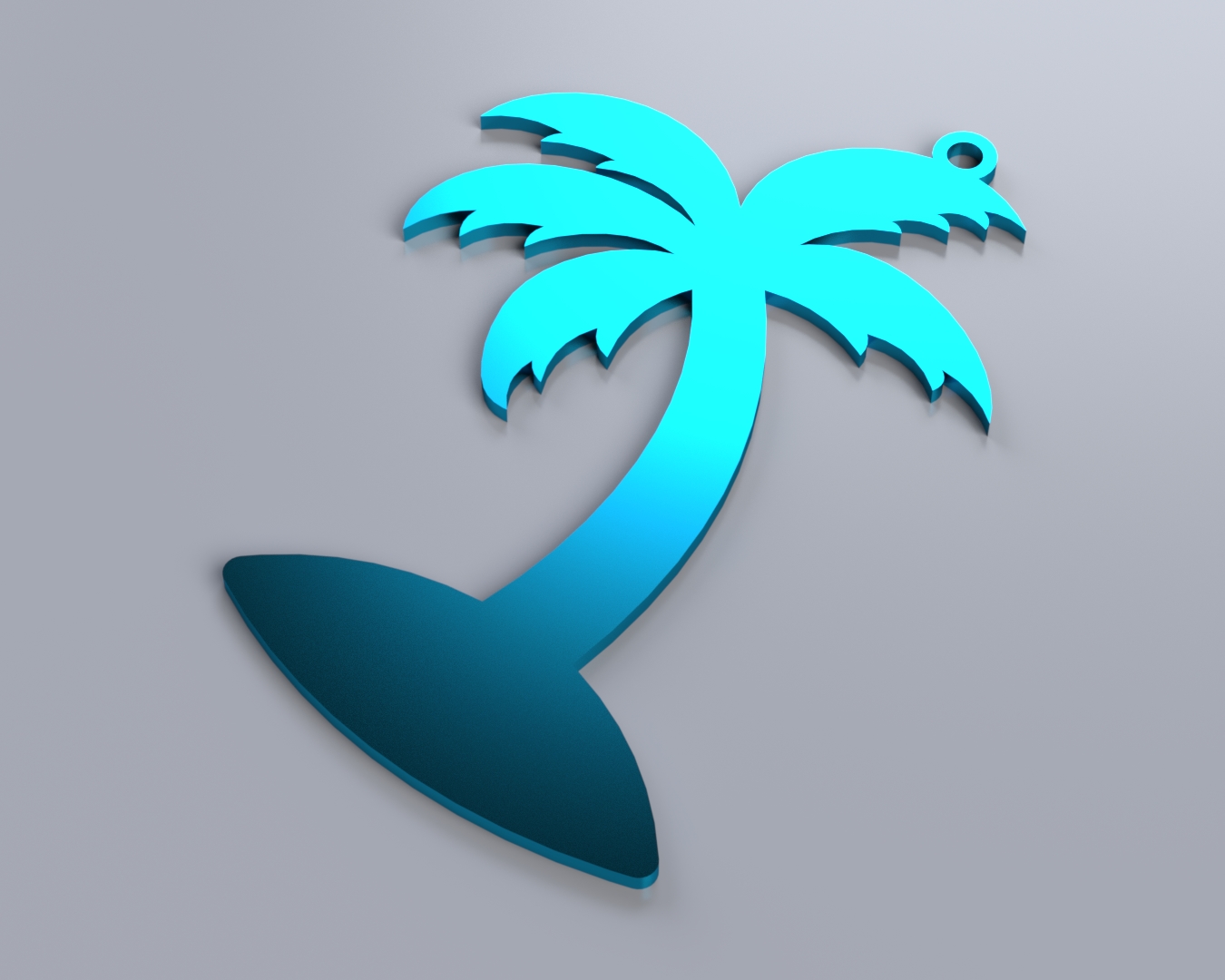 Palm Tree Key Chain by mk3Designs | Download free STL model ...