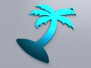 Palm Tree Key Chain by mk3Designs | Download free STL model ...