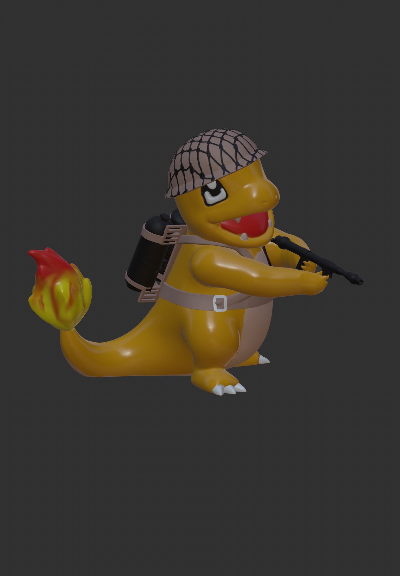 flame thrower charmander by 1994df | Download free STL model ...