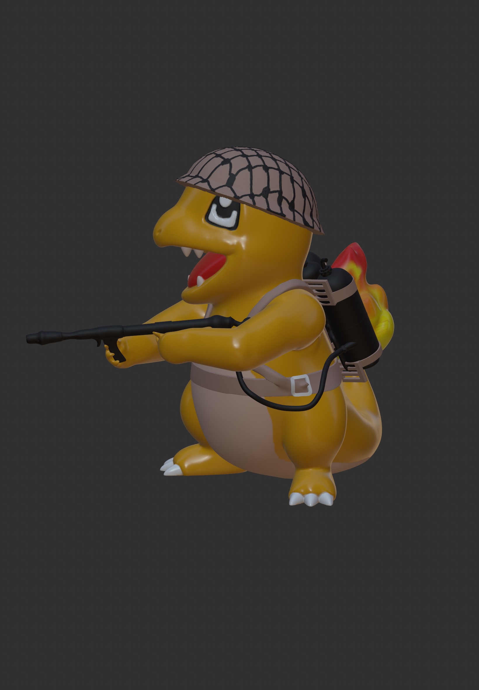 flame thrower charmander by 1994df | Download free STL model ...