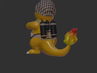 flame thrower charmander by 1994df | Download free STL model ...