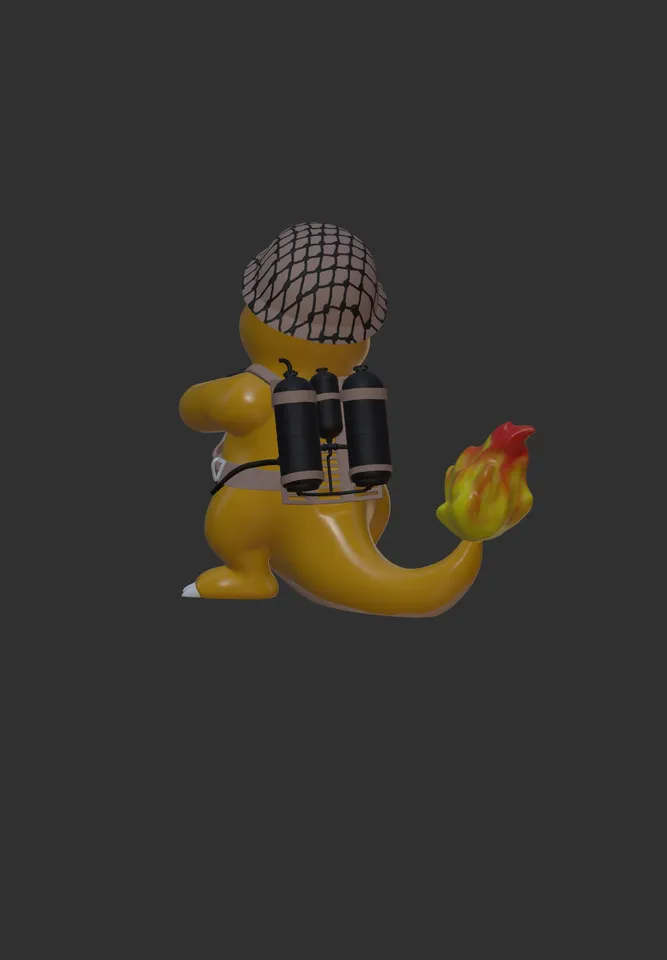 flame thrower charmander by 1994df | Download free STL model ...