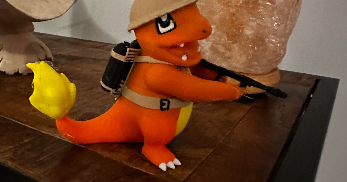 flame thrower charmander by 1994df | Download free STL model ...