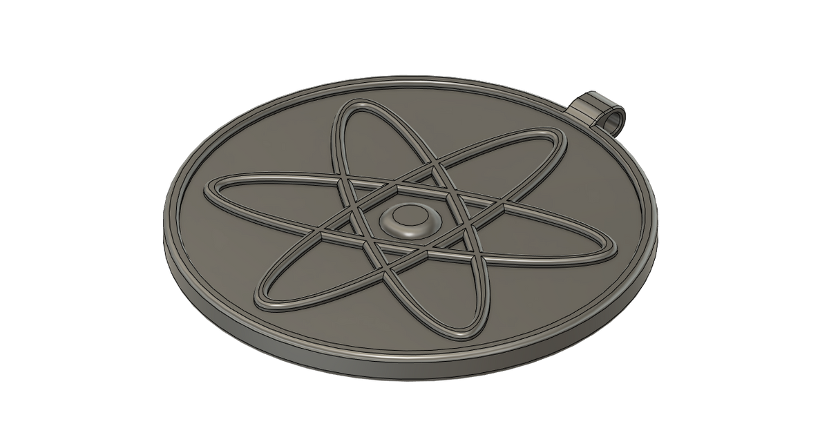 Atom Keychain by Tyler Nielsen | Download free STL model | Printables.com