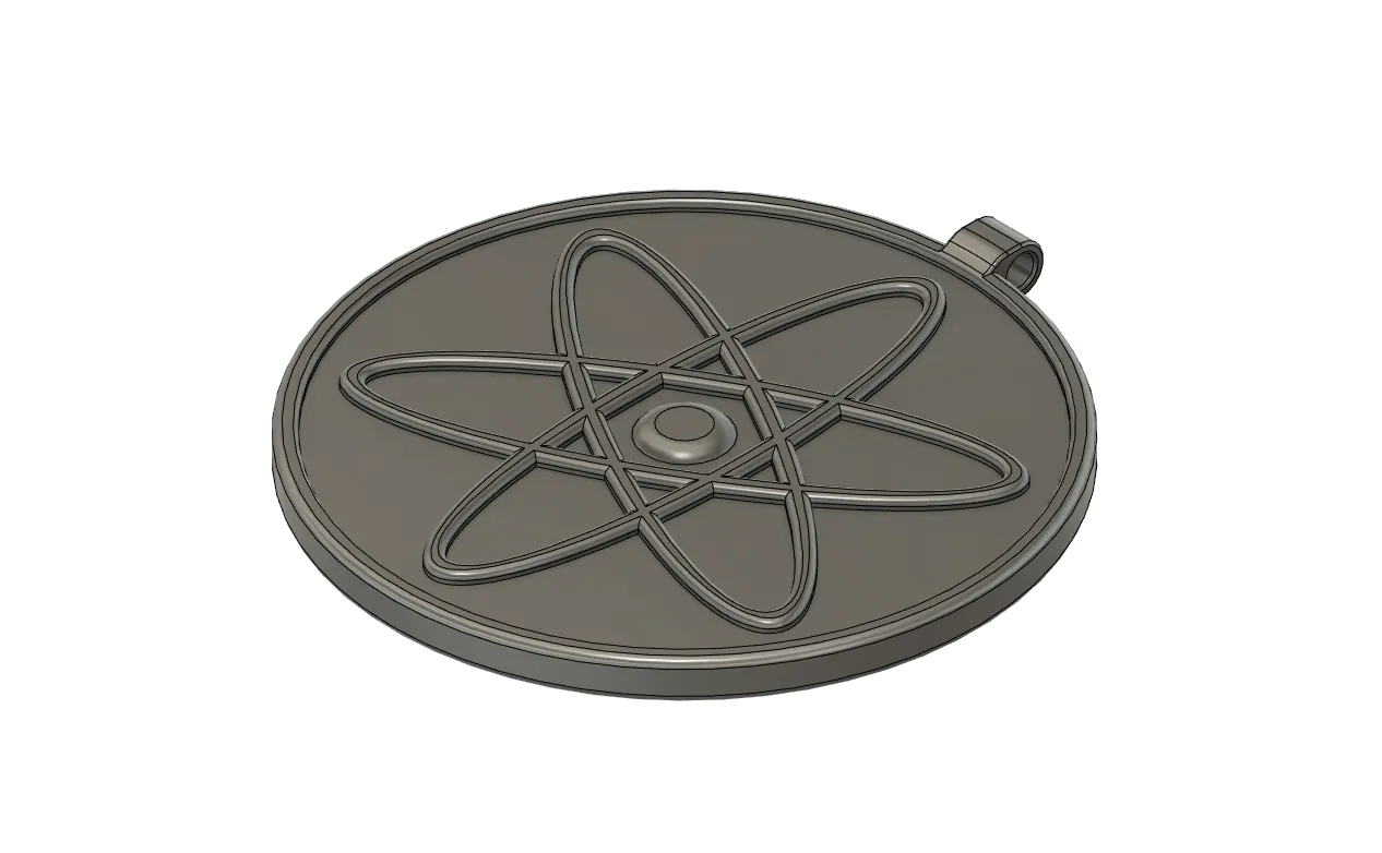 Atom Keychain by Tyler Nielsen | Download free STL model | Printables.com