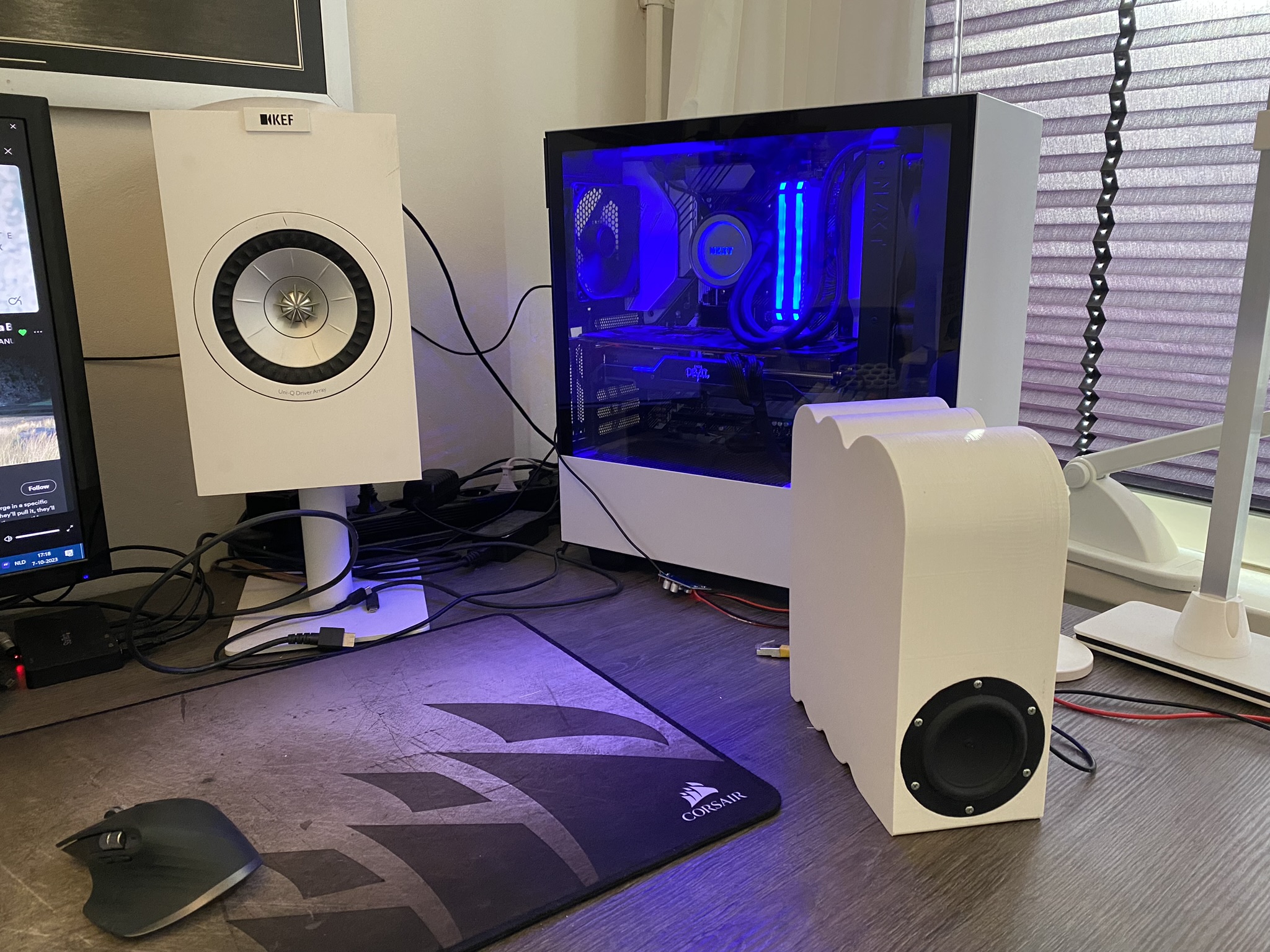 3D Printed concrete mini subwoofer (HexiBase remix) by Jeroen ...