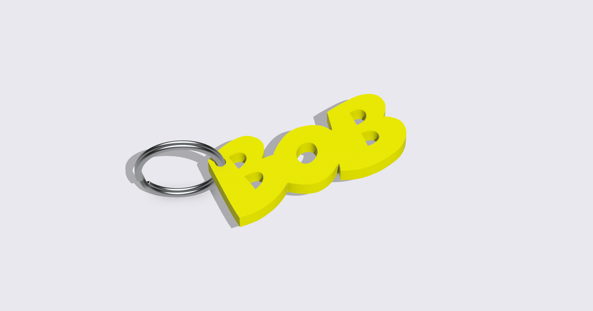 BOB keychain (don’t drink when you need to drive!) by PrintThatBoii | Download free STL model ...