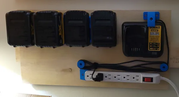 DeWalt DCB107 charger holder by Tom Horsley | Download free STL model ...