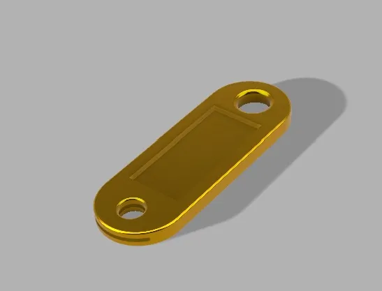 Key tag with place for note by Zgorski | Download free STL model ...