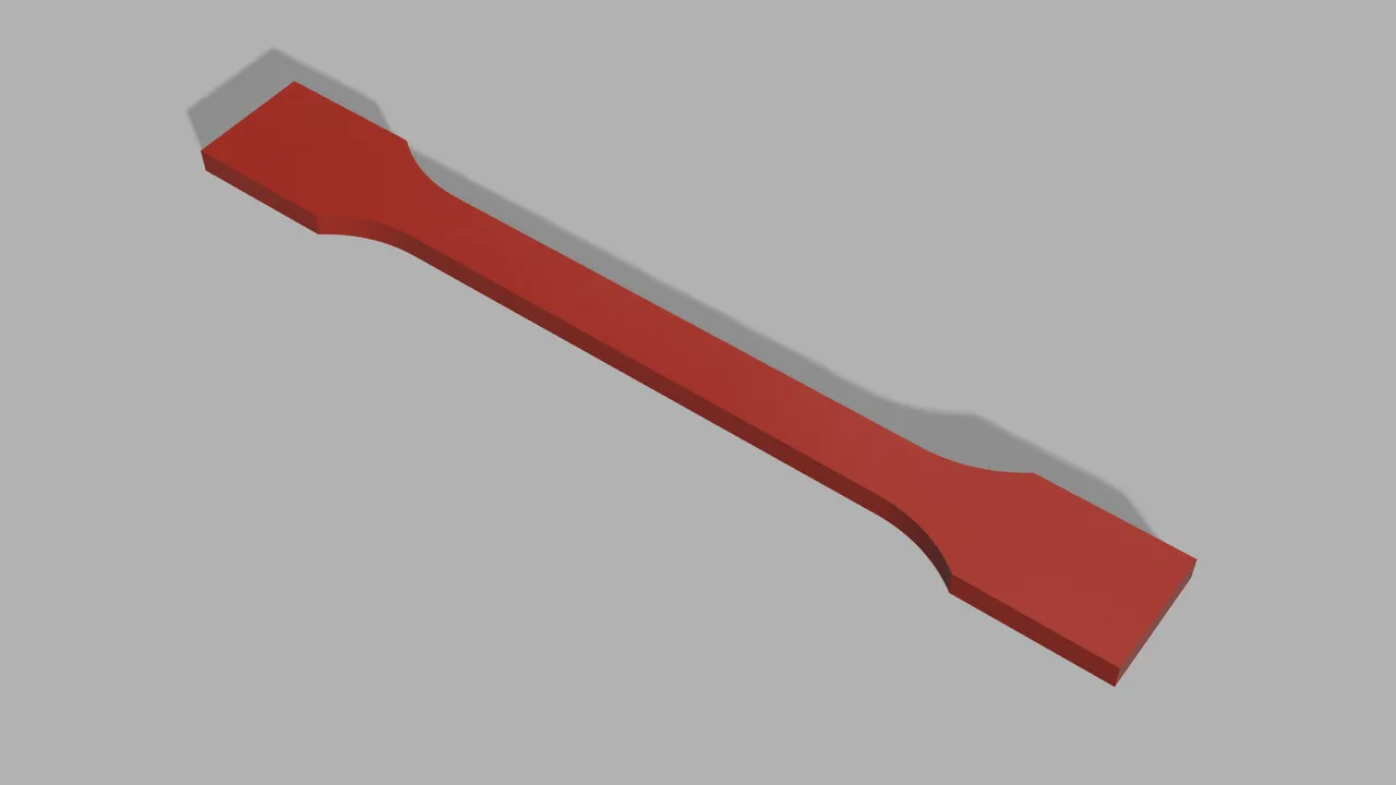 1A - Tensile strength specimen (ISO 527-2) by Mateusz Markowski ...