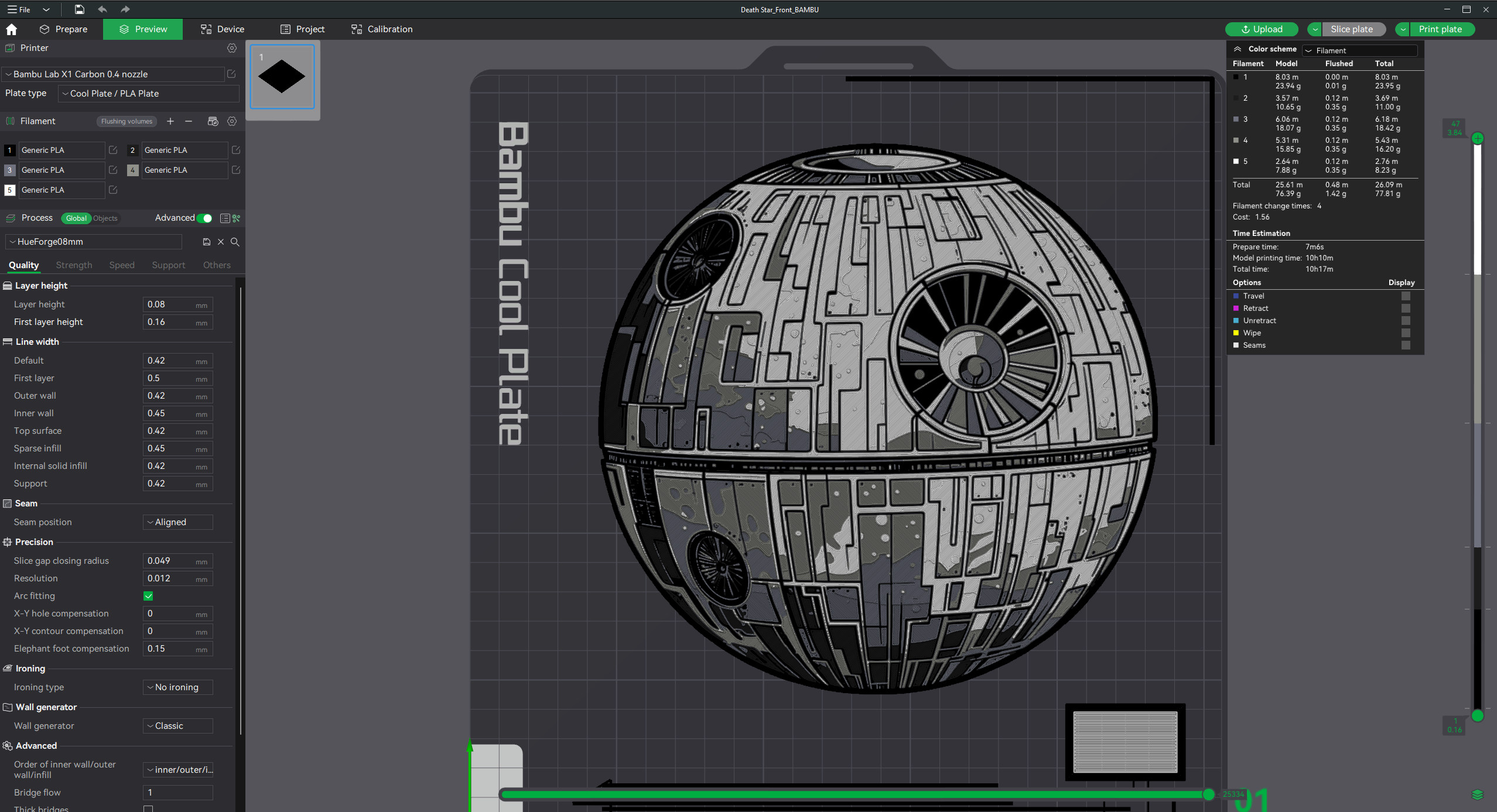 HueForge Death Star multicolor by Joseph Salonis | Download free STL ...