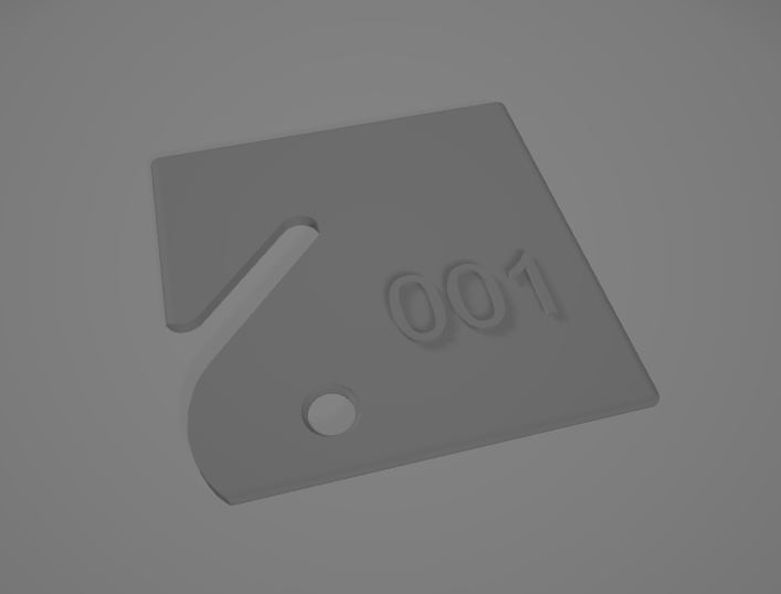 Utilitarian Hanging Key Tags by James C. Foley | Download free STL ...