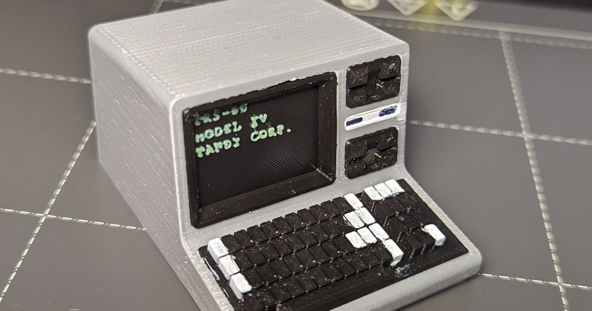 TRS-80 Model IV von jbennet-t | Kostenloses STL-Modell herunterladen | Printables.com