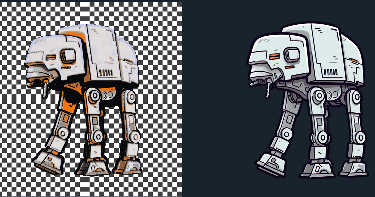 HueForge AT-AT Walker (All Terrain Armored Transport) multicolor by ...