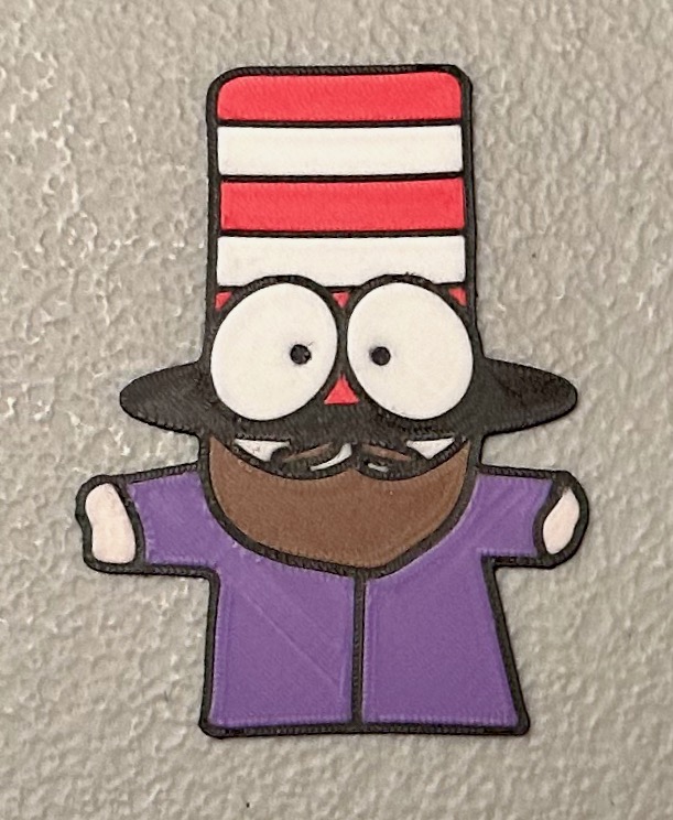 Multicolor Mr. Hat Magnet by wotfan69 | Download free STL model ...