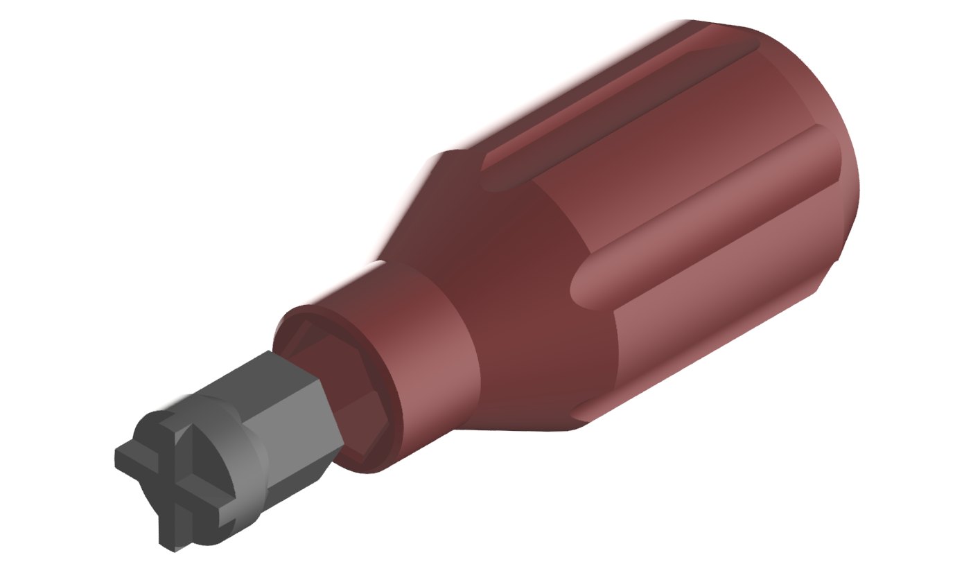 Screwdriver with bit for 3D Screw by MonkeyMK | Download free STL model ...