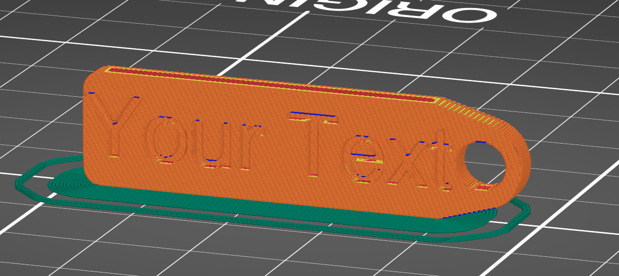 Keychain with editable label by Warja | Download free STL model ...