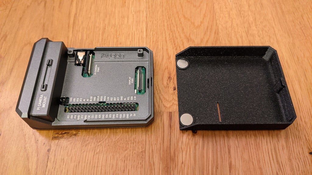 Argon NEO Top with Raspberry Pi Camera Ribbon Cable Slot by Blejdfist ...