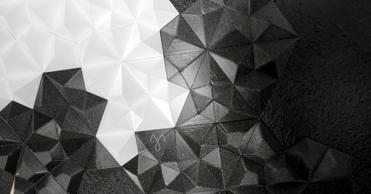 Aperiodic Wall Tile Pattern "Monotile" by JMAW | Download free STL ...