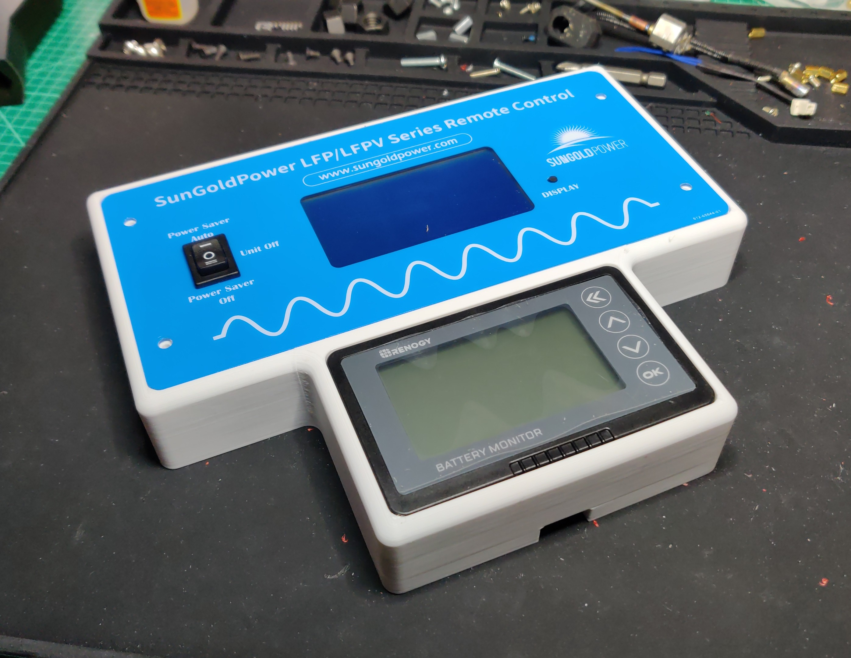 SunGoldPower Inverter & Renogy Battery Monitor - Display Mount by kgme ...