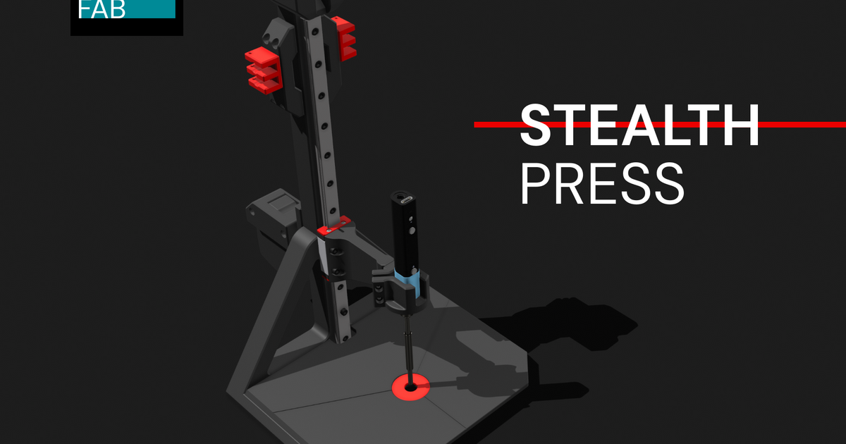 Stealth Press (heat set insert press) by Iconic FAB | Download free STL ...