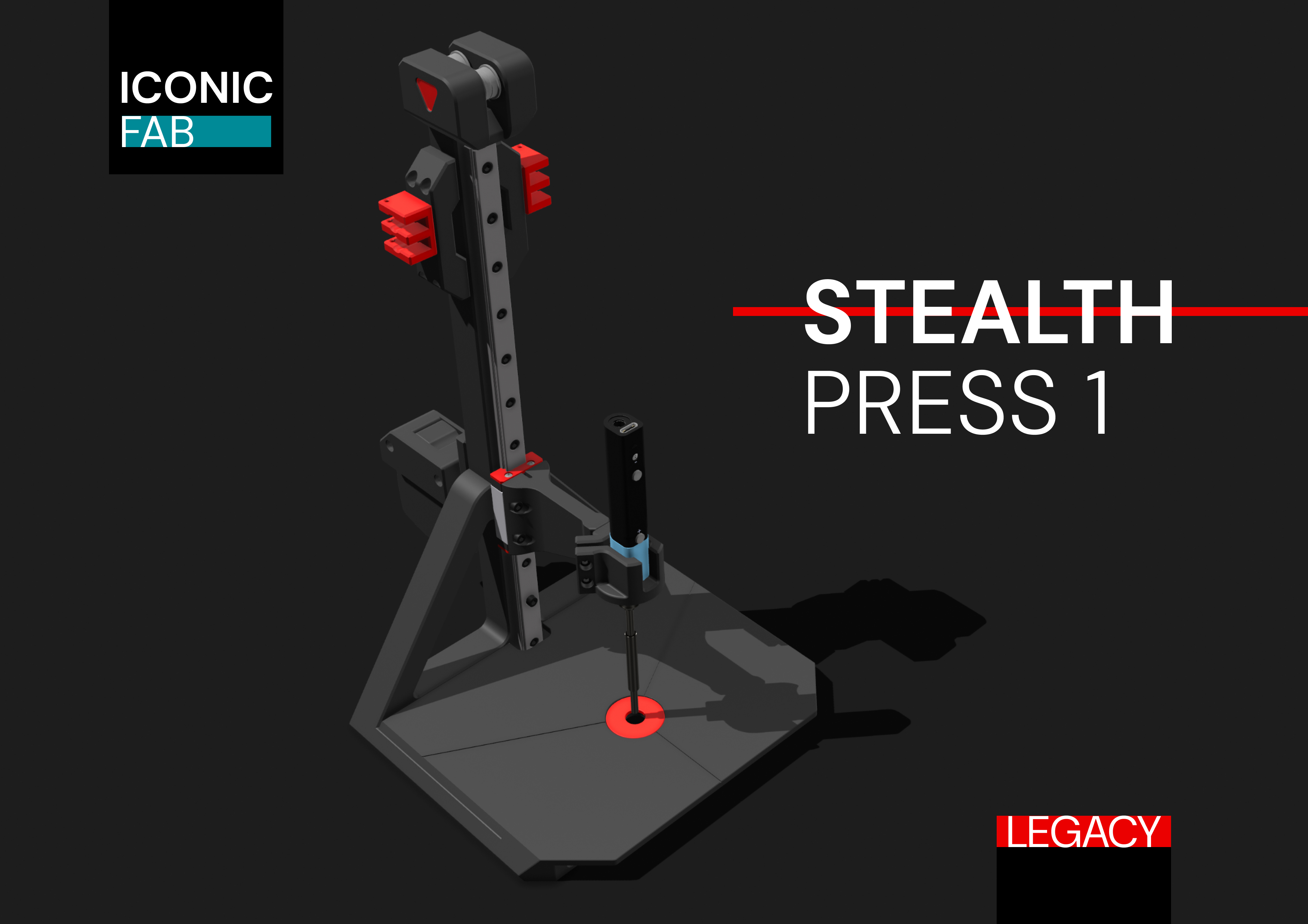 Stealth Press 1 — heat set insert press (legacy) by Iconic FAB ...