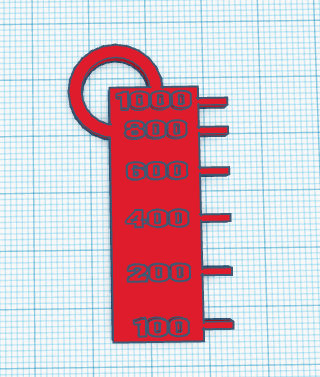 Keychain filament measure by KOTA CAD | Download free STL model ...