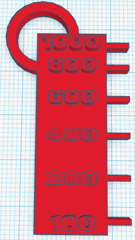 Keychain filament measure by KOTA CAD | Download free STL model ...