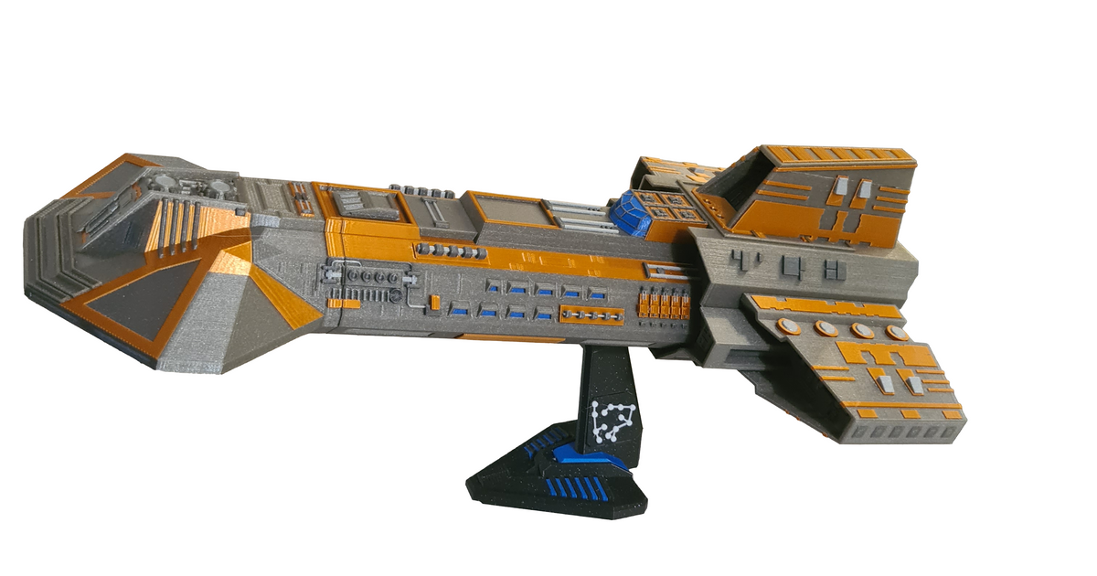 Lantean / Asuran Destroyer 1:2000 scale by Lionel SAVOCA | Download ...