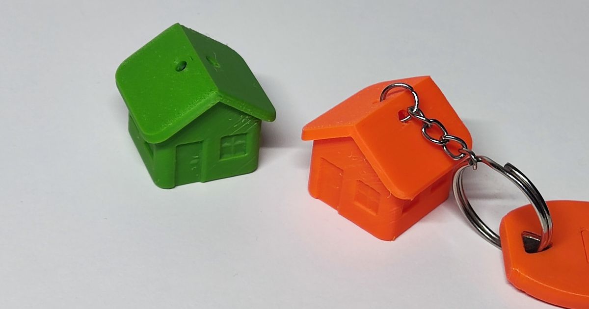 House Keychain - no sharp edges by Wojciech Kawa | Download free STL ...