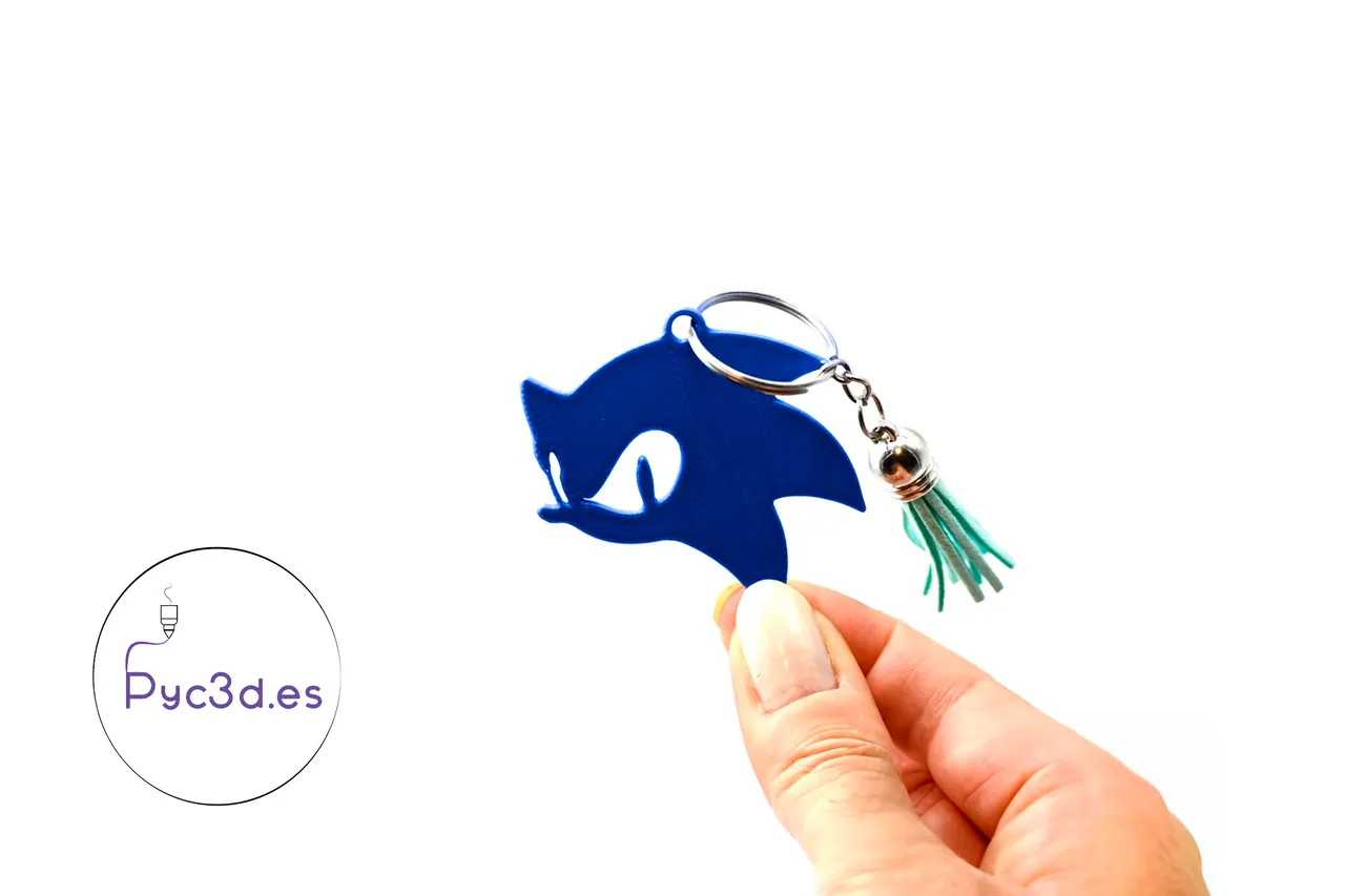 SONIC HEAD KEYCHAIN by PYC3D.ES | Download free STL model | Printables.com