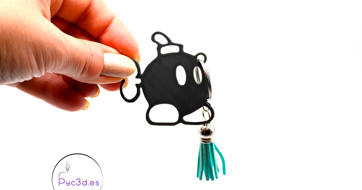 BOB-OMB MARIO BROS KEYCHAIN by PYC3D.ES | Download free STL model ...
