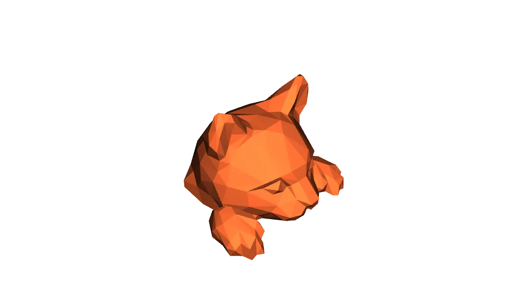 Peeking Cat Bookmark (3D) low poly by victor | Download free STL model ...
